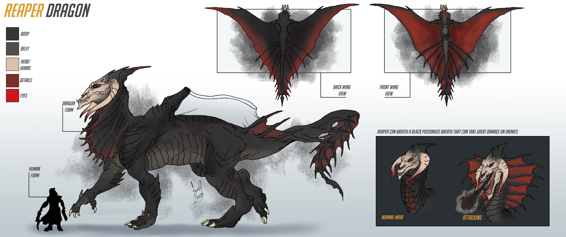 ArtStation - Overwatch Dragons - Reaper and Ana