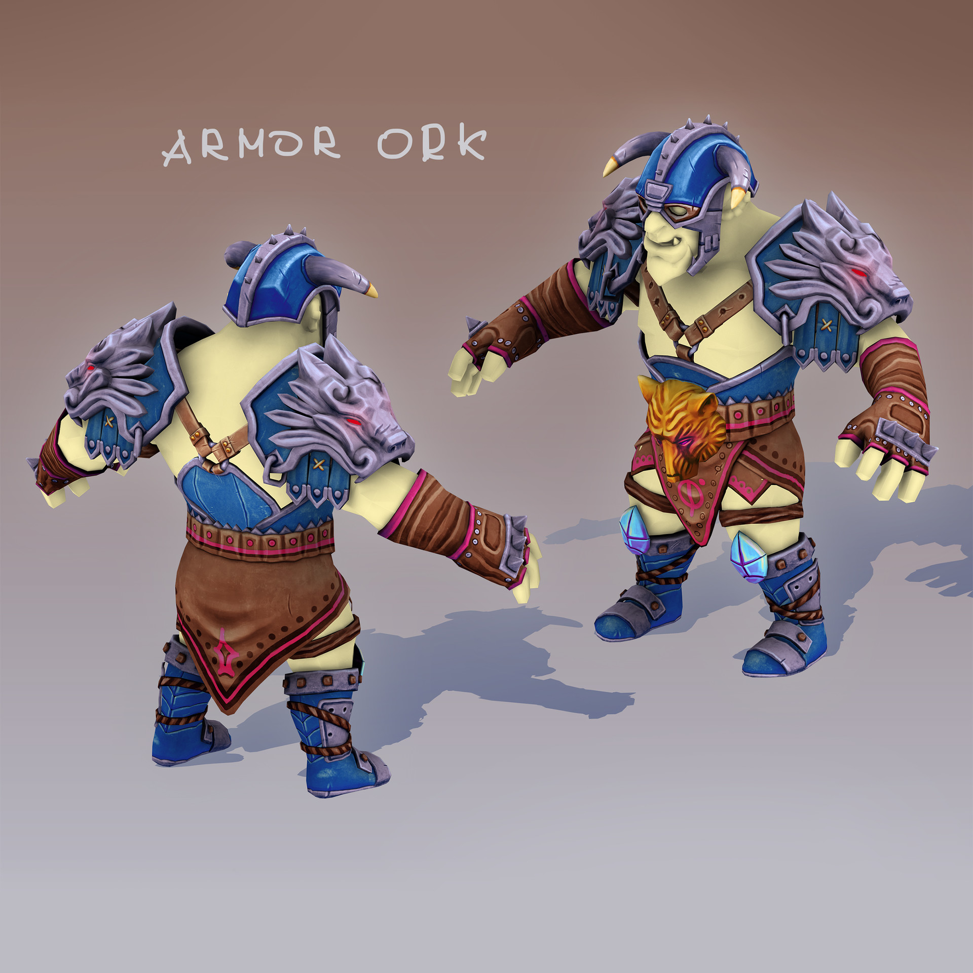 ArtStation - Armor of characters for the turn-based strategy game