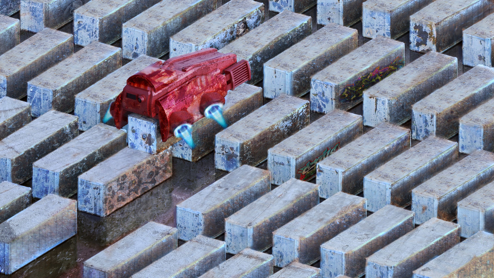 ArtStation - Container Yard