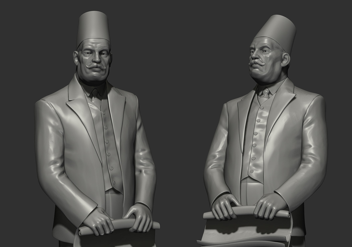 ArtStation - Talaat Harb Pasha Statue