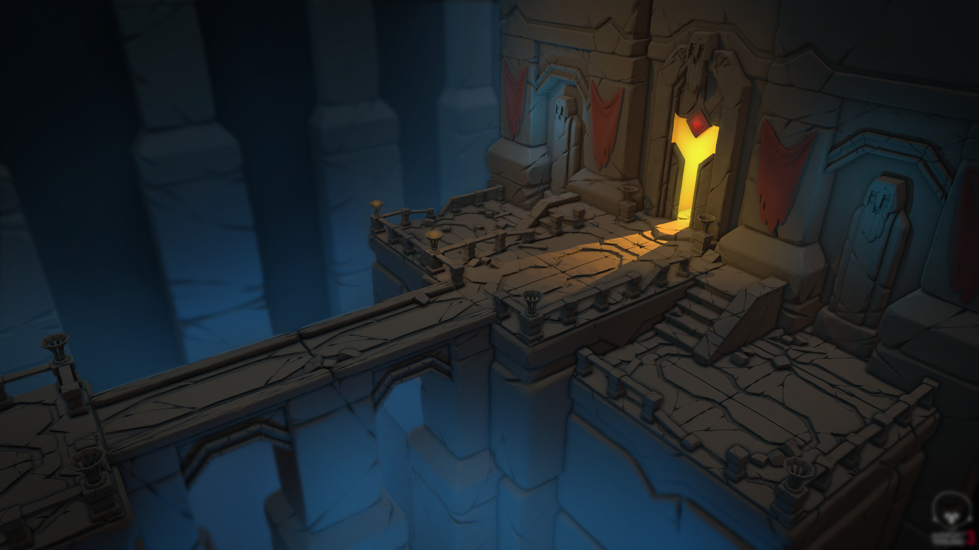 ArtStation - Dungeon Crawler, Boss Entrance