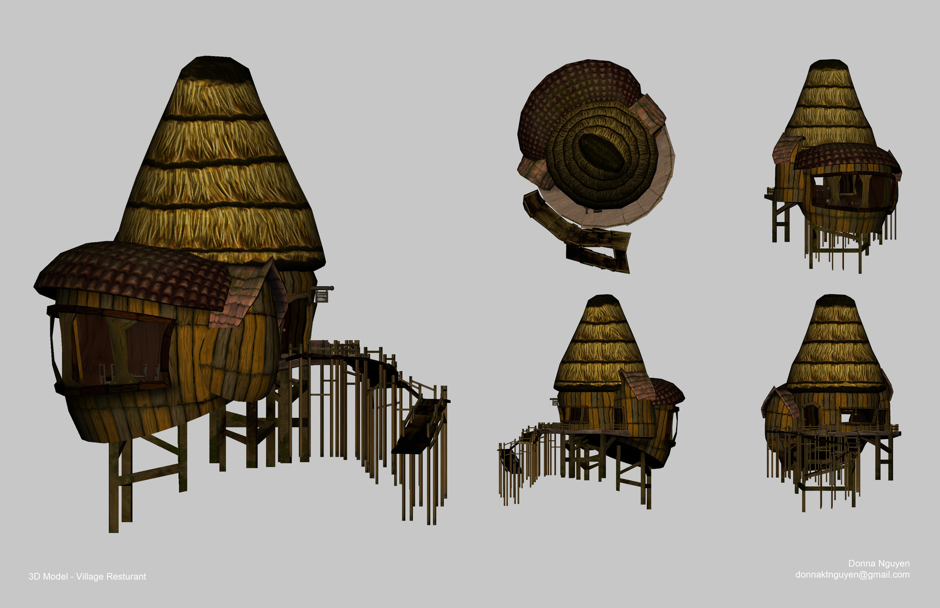 Donna Nguyen - Hand Painted Village Restaurant