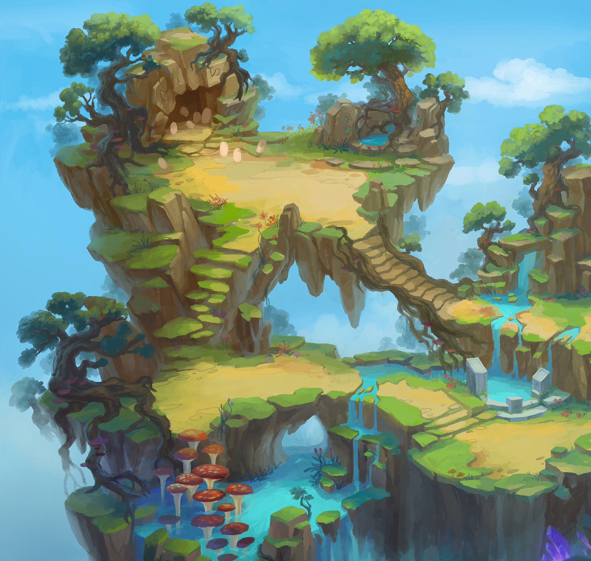 ArtStation - Fog forest