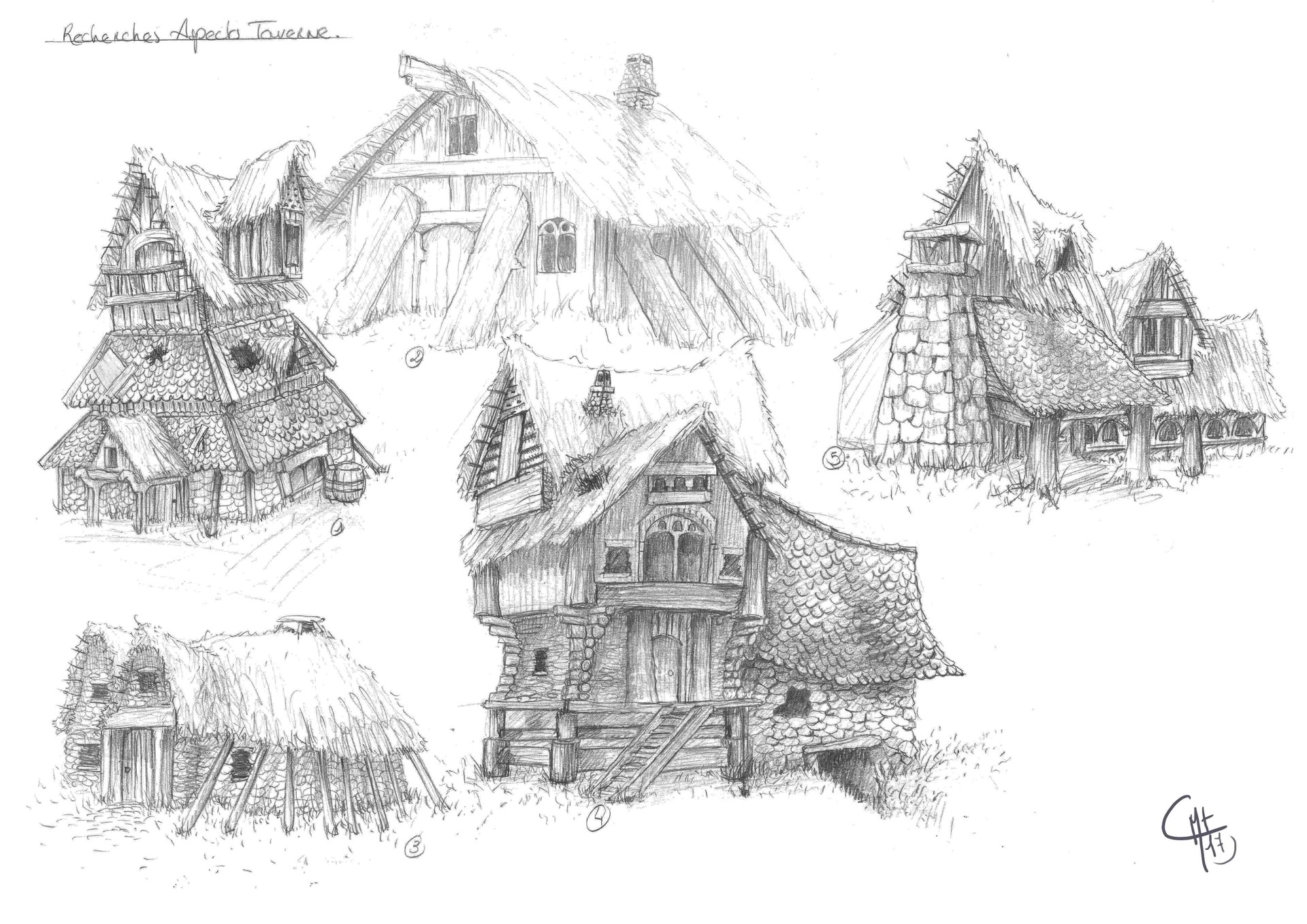 ArtStation - Barbarian Tavern Concept Art