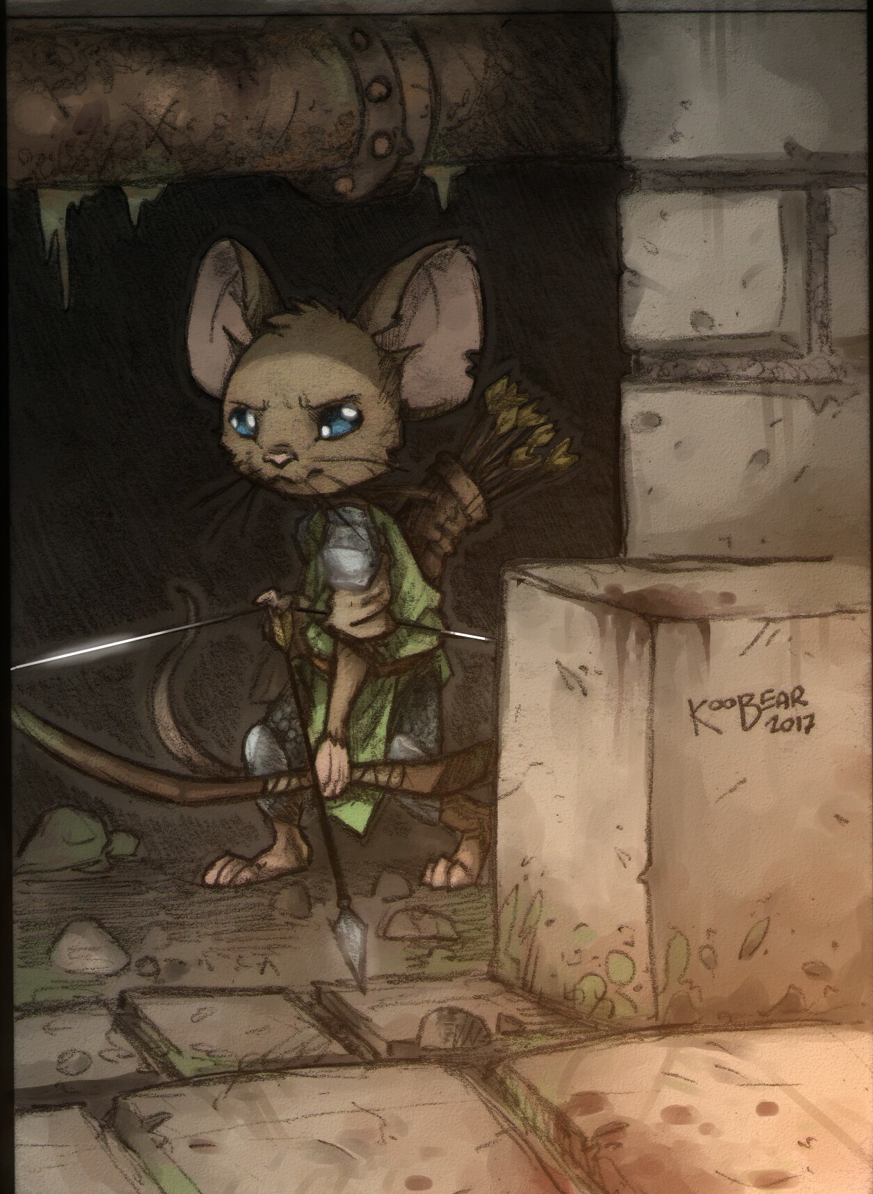 ArtStation - Illustration: Mortimer, mouse ranger