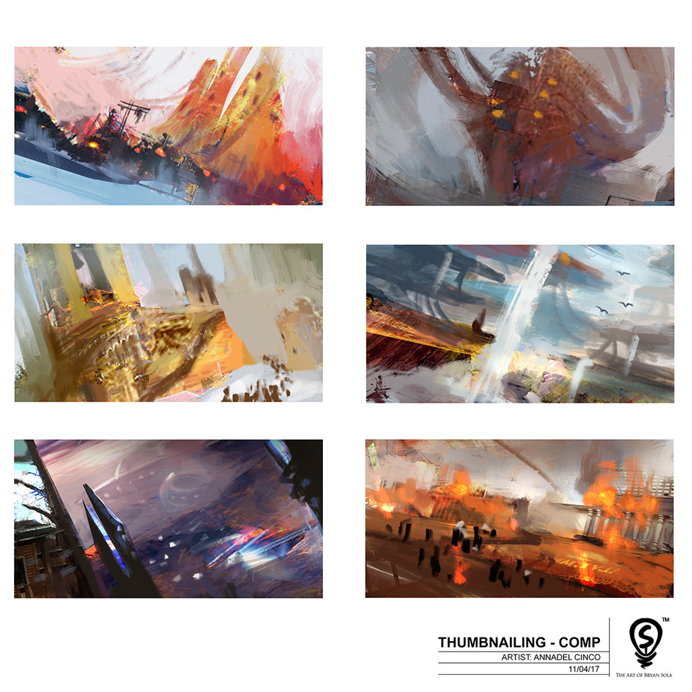 ArtStation - Thumbnailing exercises
