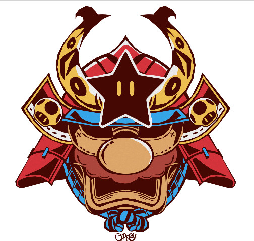 ArtStation - Super Mario Samurai LOGO