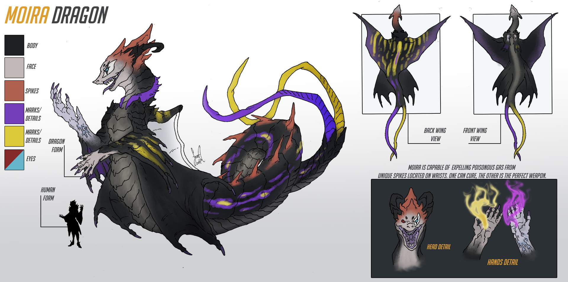 ArtStation - Overwatch Dragons - Moira and Reinhardt