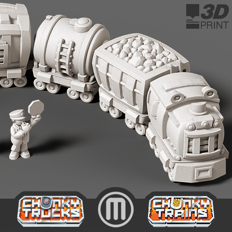 ArtStation - ChunkyTrucks / ChunkyTrains - Makerbot