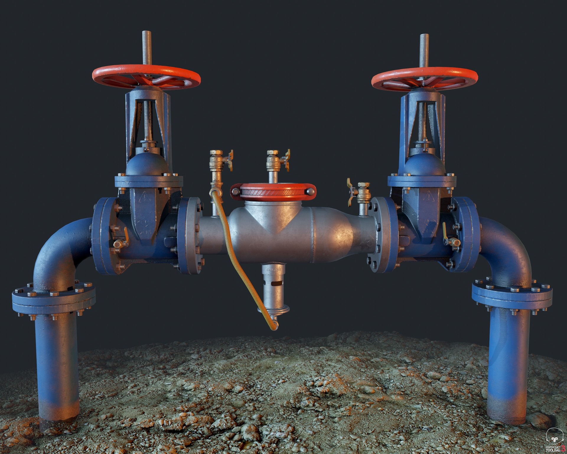 ArtStation - Model of Backflow prevention device