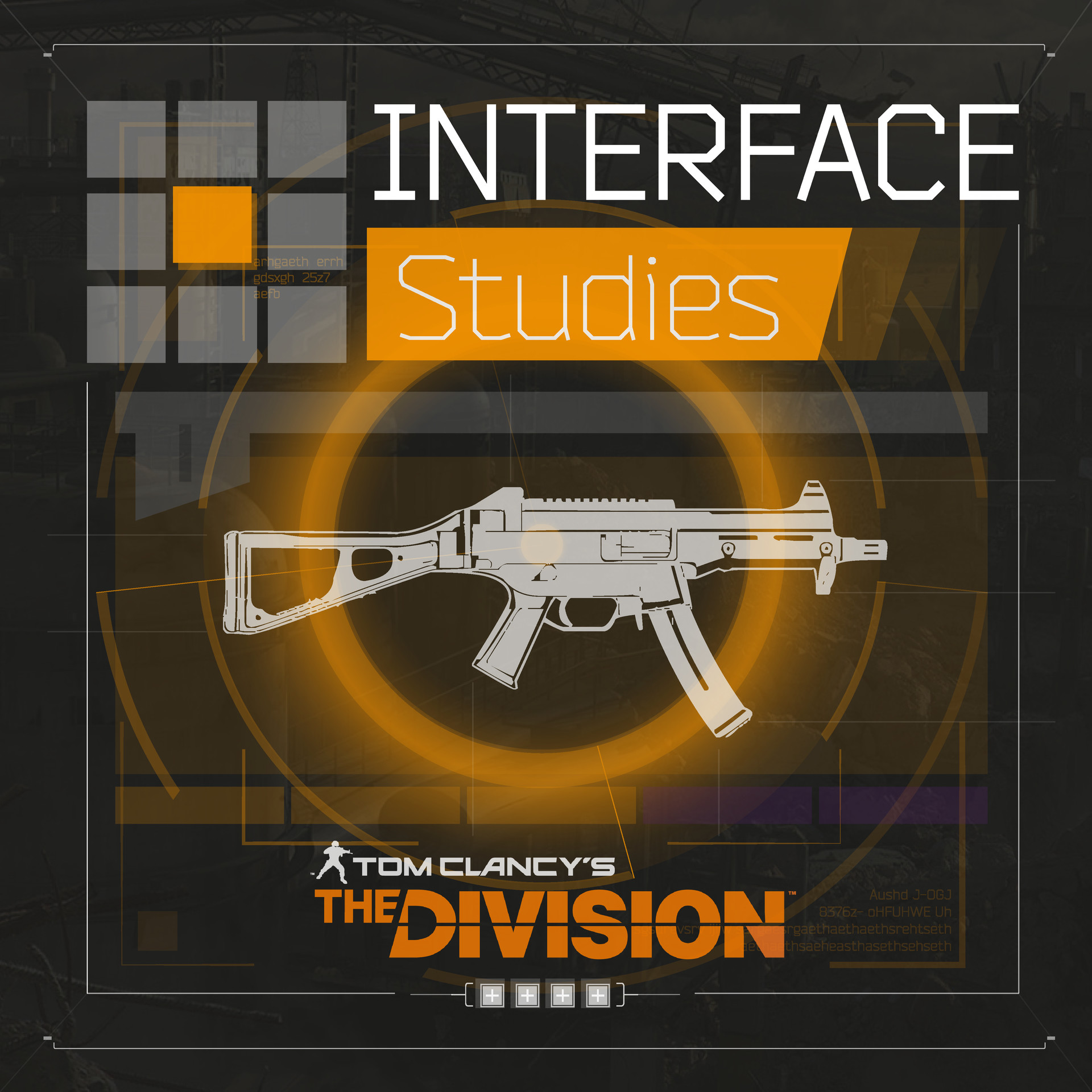ArtStation - Interface / GUI Elements - Artstyle Study - The Division