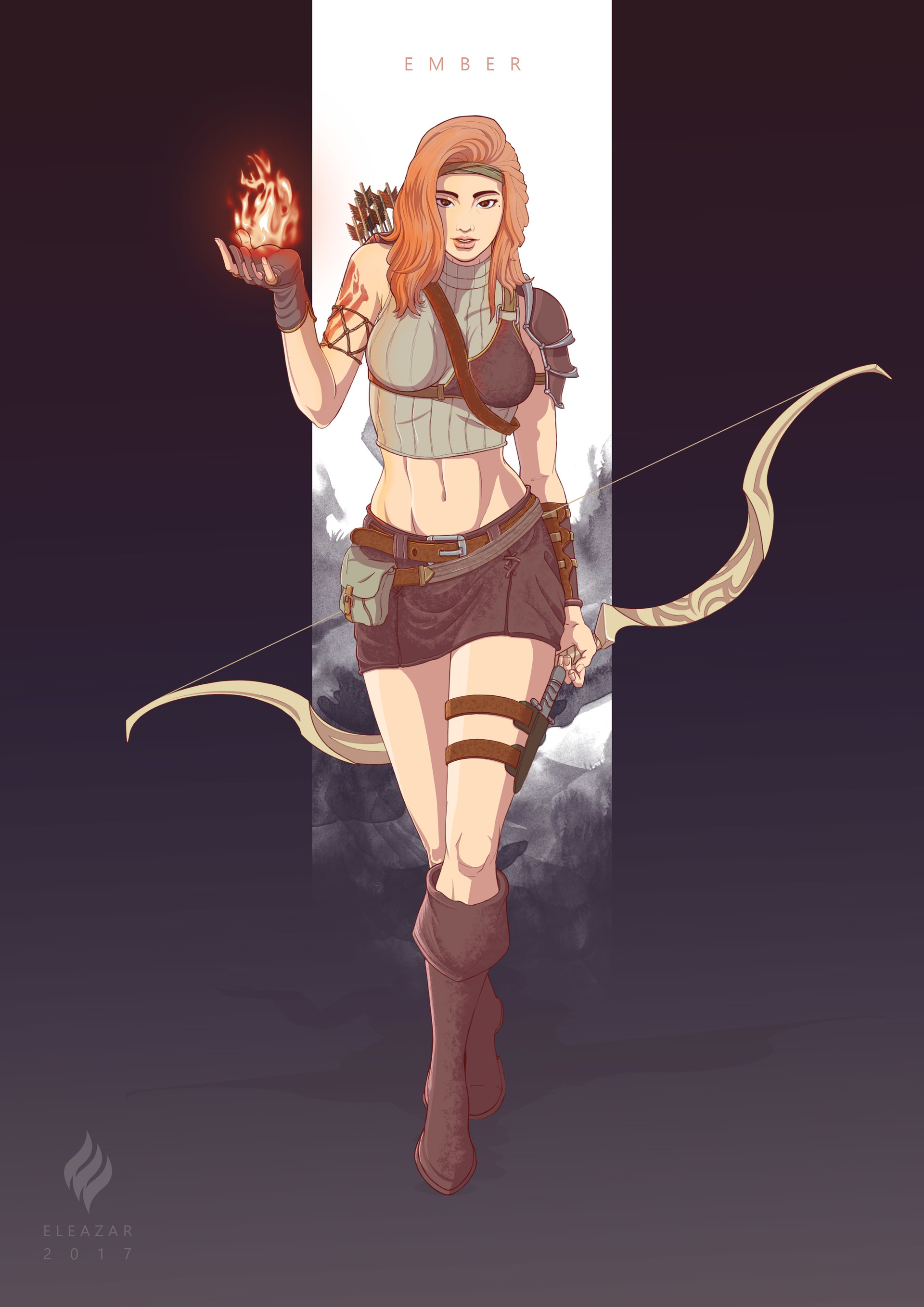 ArtStation - Ember - Fire Archer