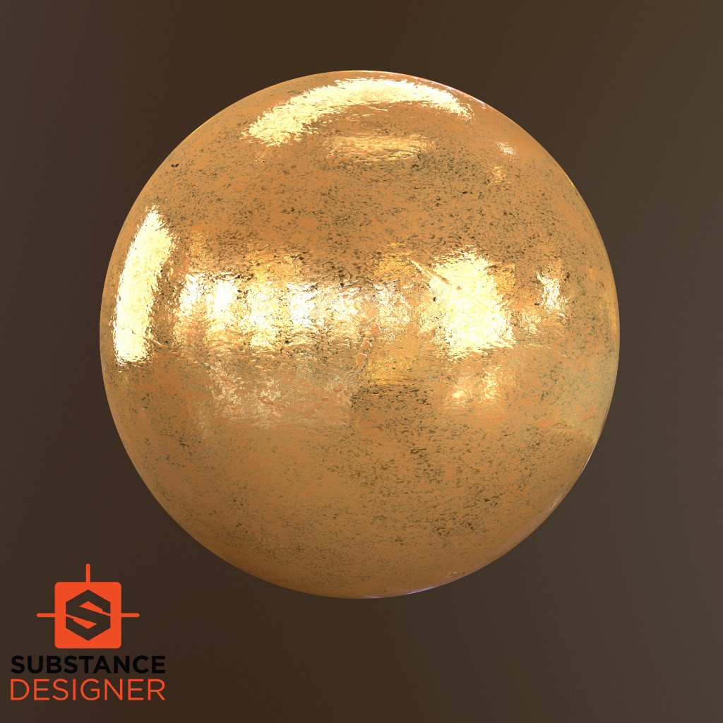 ArtStation - Gold Material Study