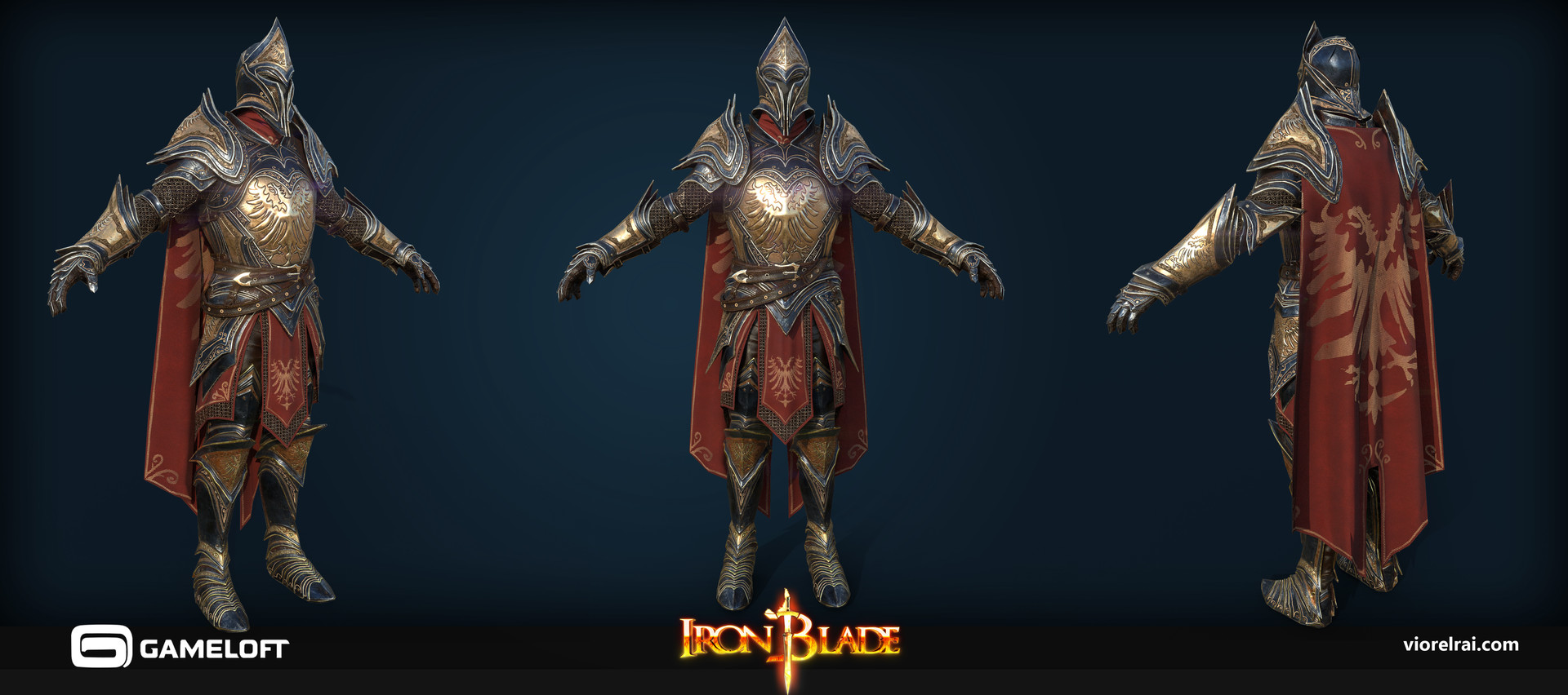 ArtStation - Iron Blade textured armors
