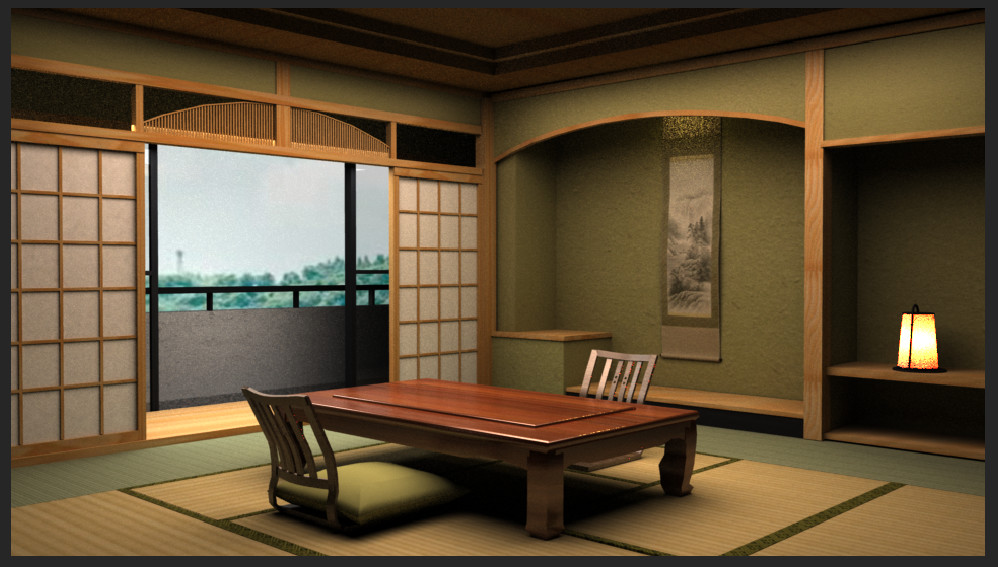 ArtStation - Japanese style room