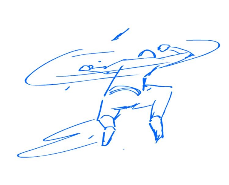 ArtStation - 2D animation - Action scene fast blur test
