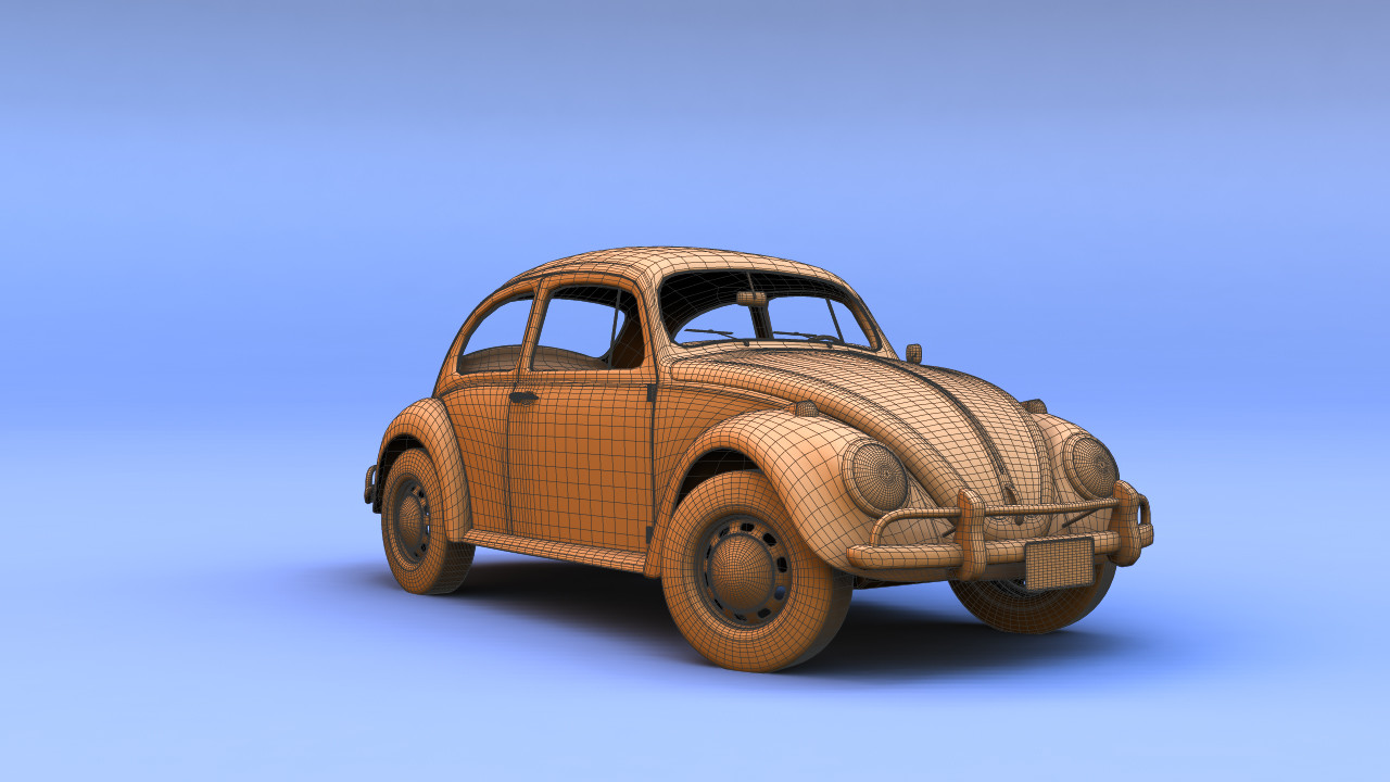 ArtStation - Automotive Design - Fusca 1964