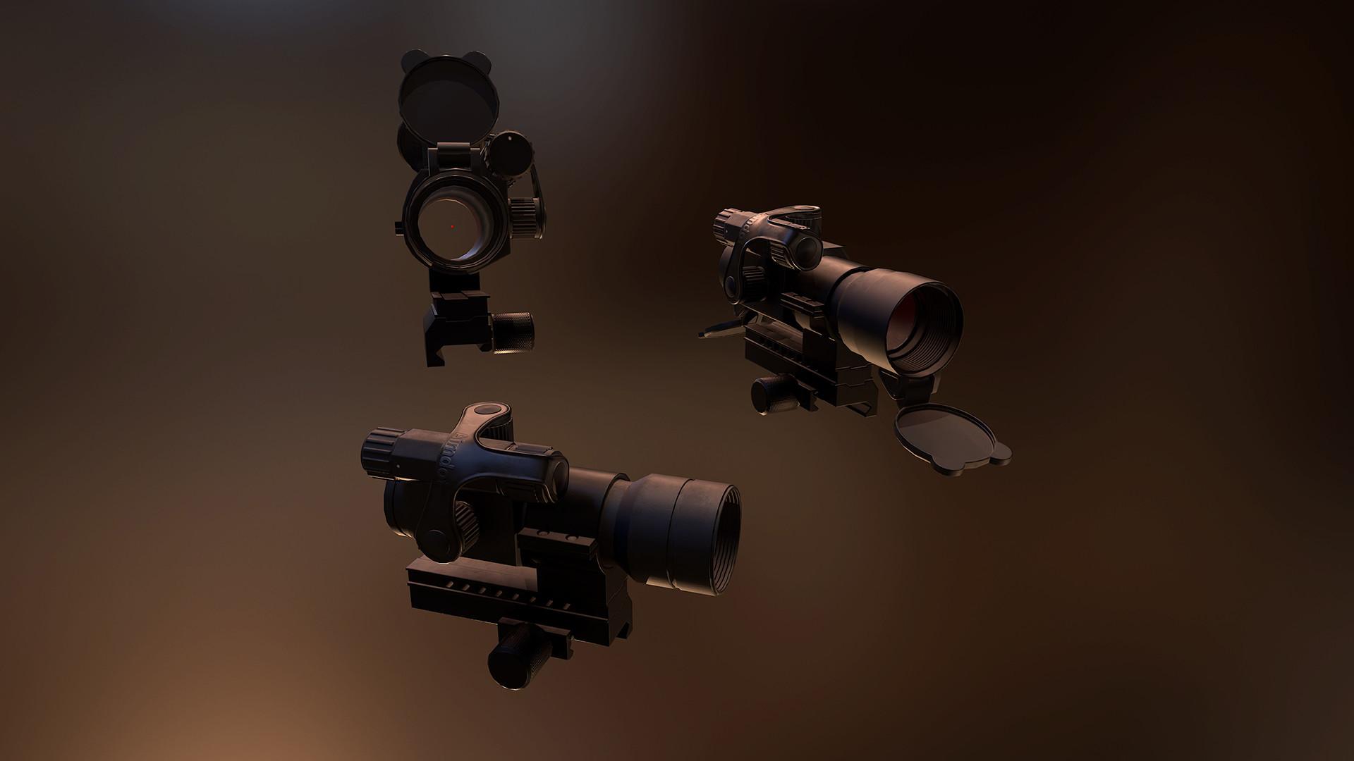 ArtStation - Red dot scope