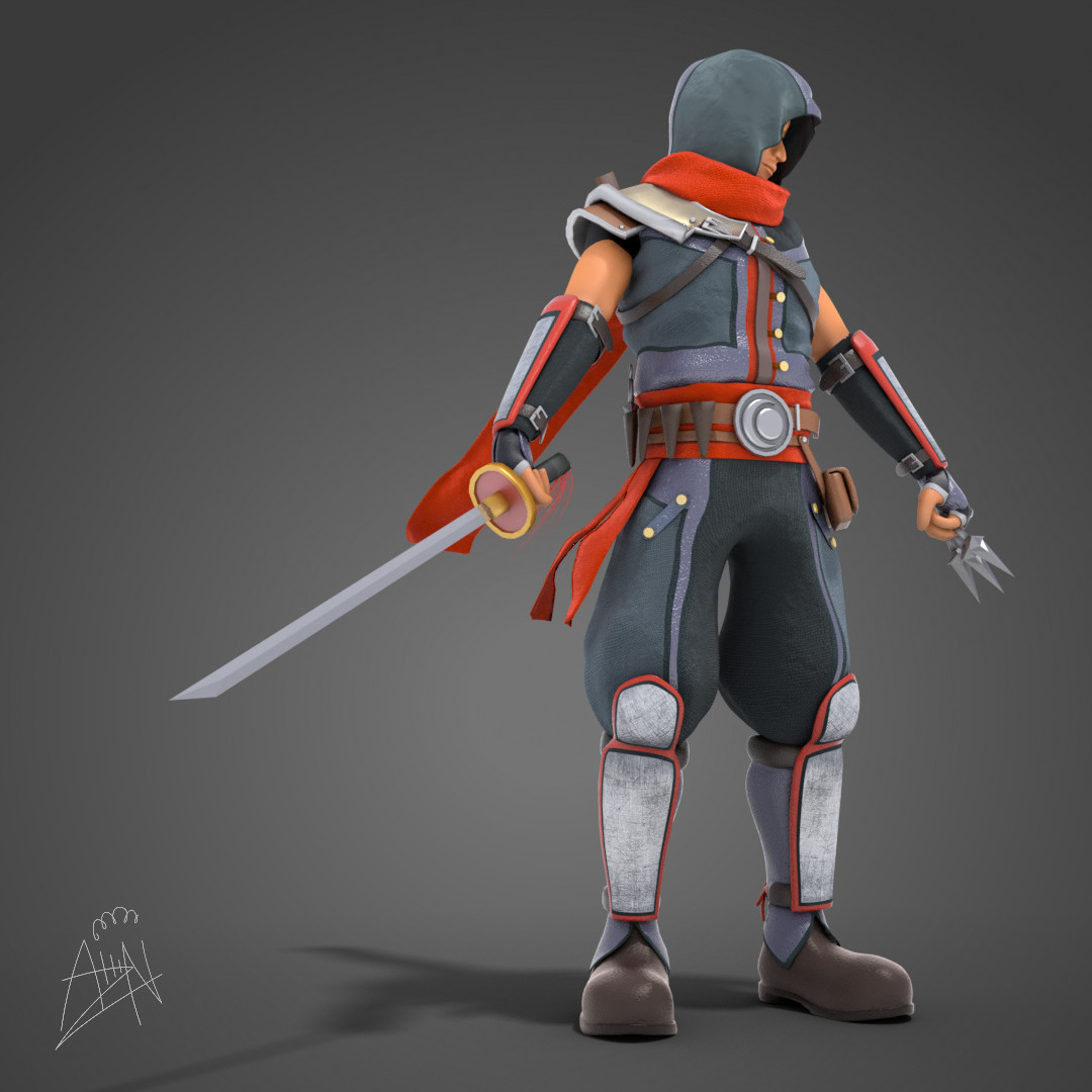 Adyn Haidar - Male Master Assassin pose_1