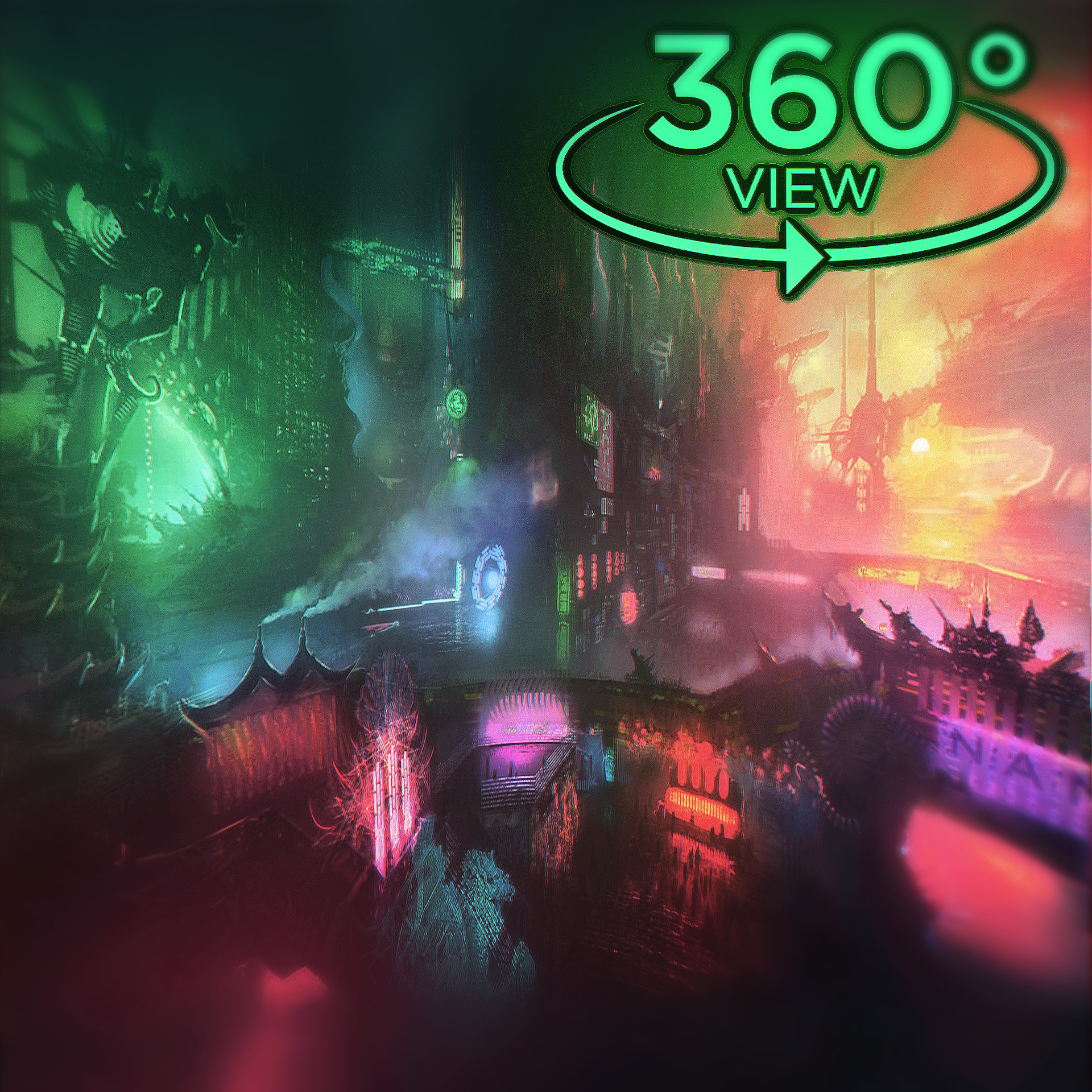 ArtStation - 360° panorama NANITS concept art 2015