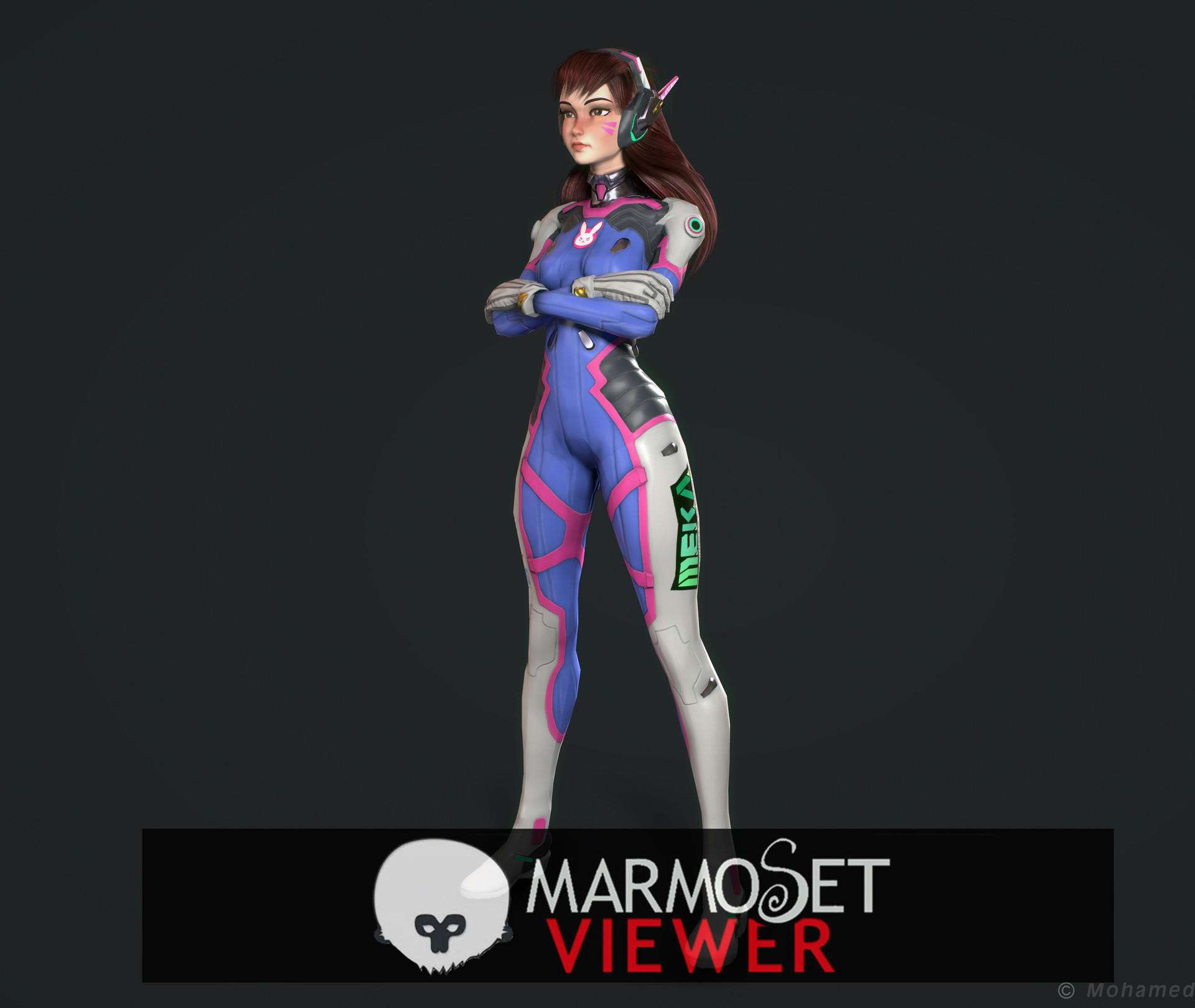 ArtStation - D.Va from Overwatch Fan Art