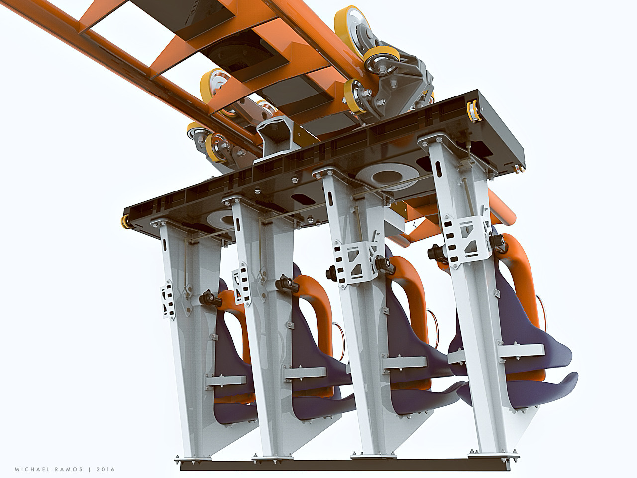 ArtStation - Bolliger and Mabillard - Inverted Train