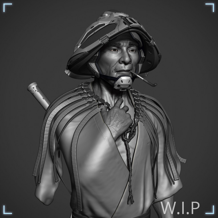 ArtStation - Scifi farmer - WIP