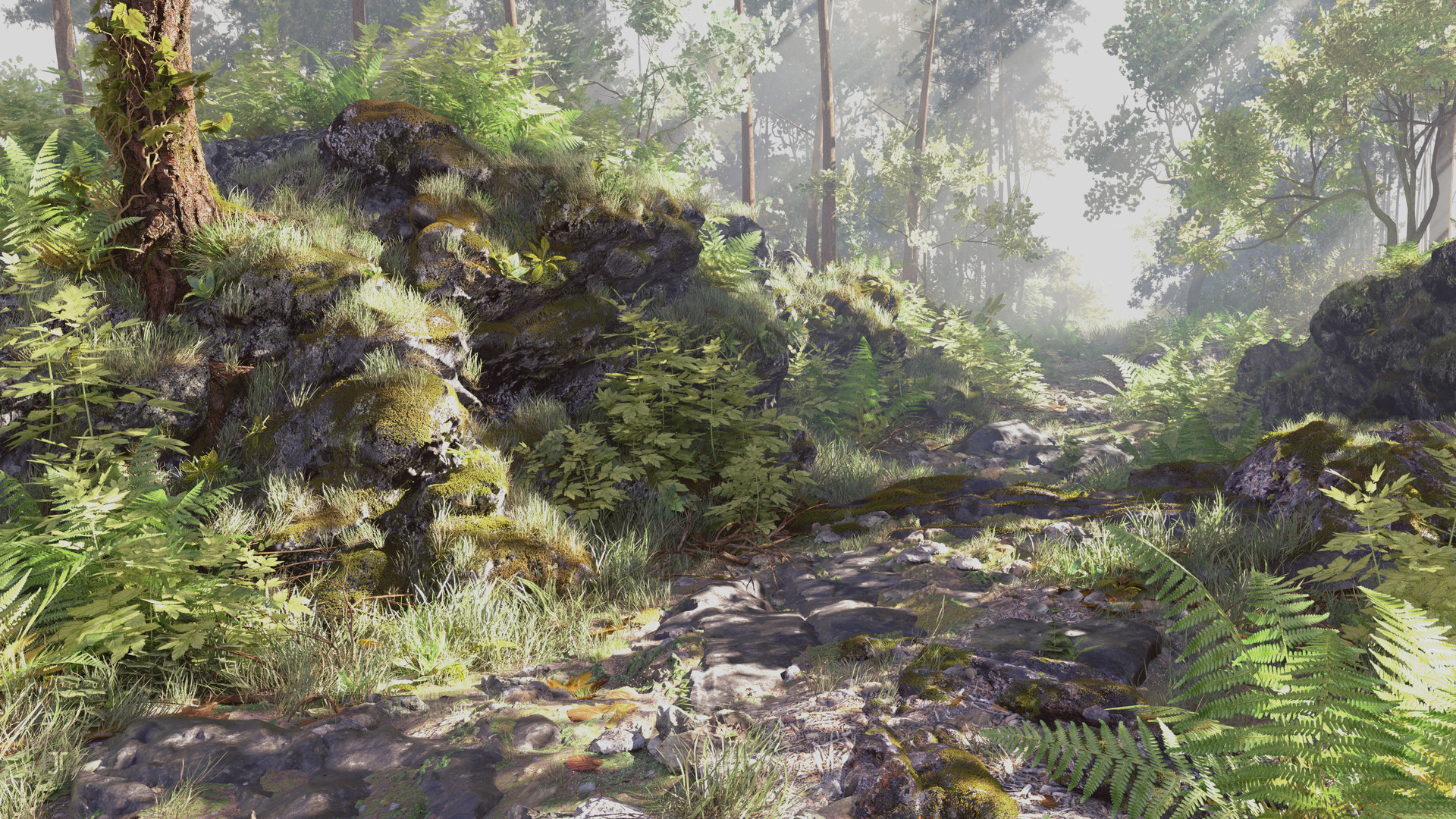 ArtStation - Forest trail