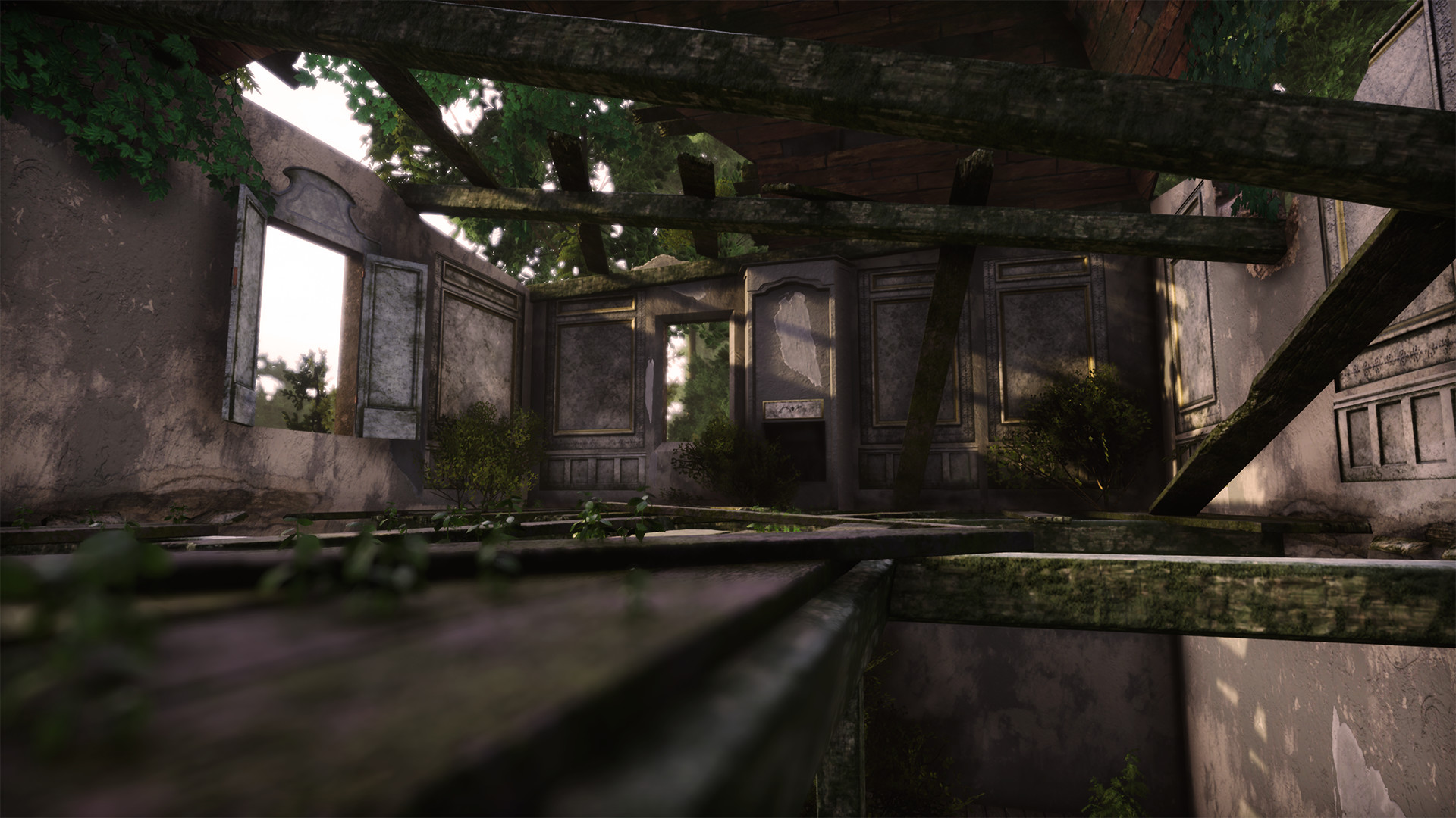 ArtStation - Overgrown building environment