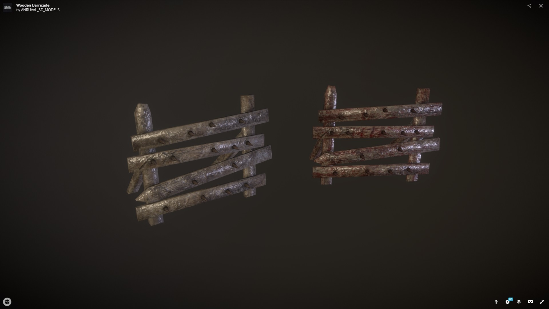 ArtStation - Wooden Barricade