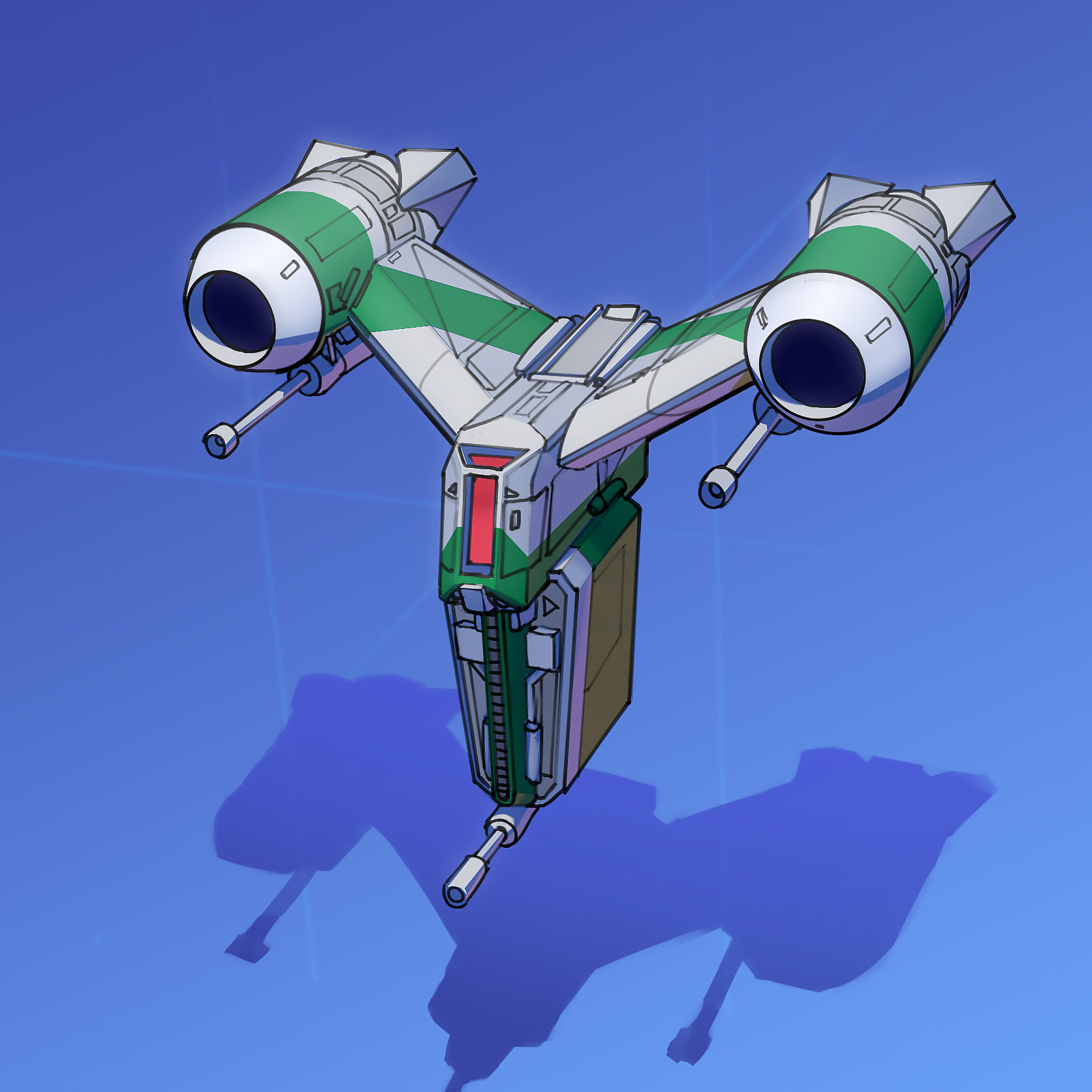 ArtStation - Enemy Space Fighter