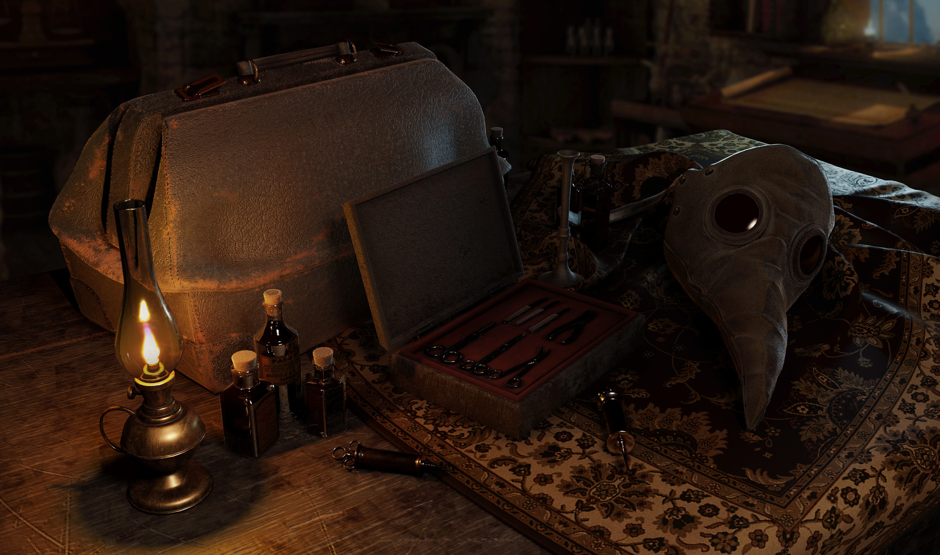 ArtStation - Plague Doctor's Table