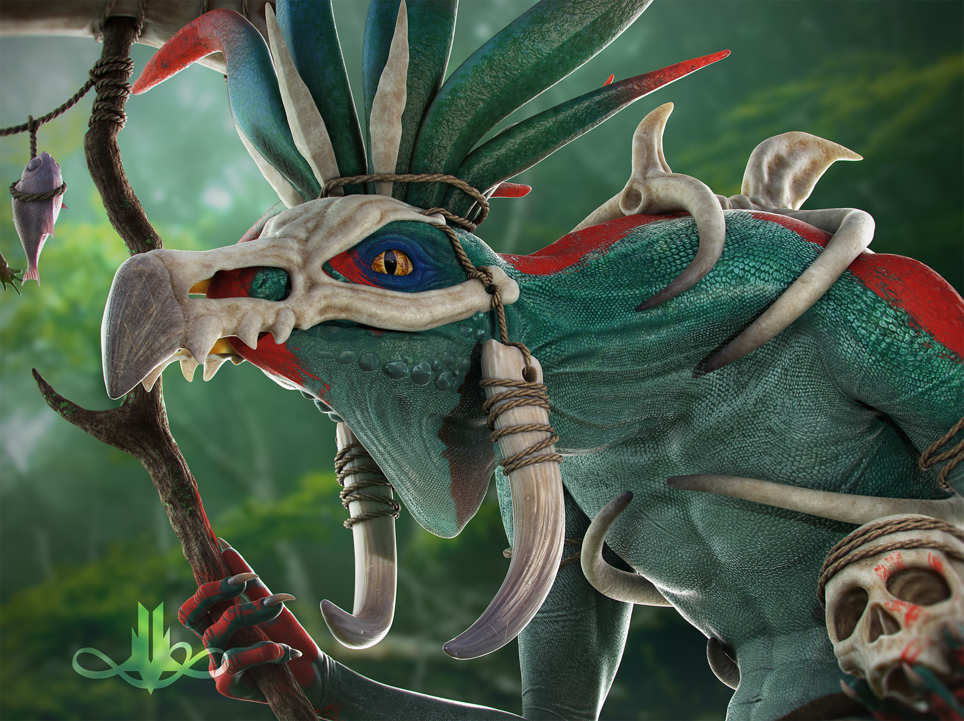 ArtStation - The lizard man II