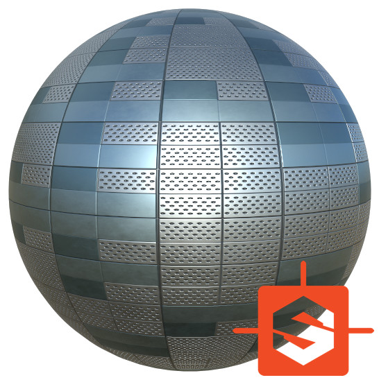 ArtStation - Tech-wall panels (procedural texture)