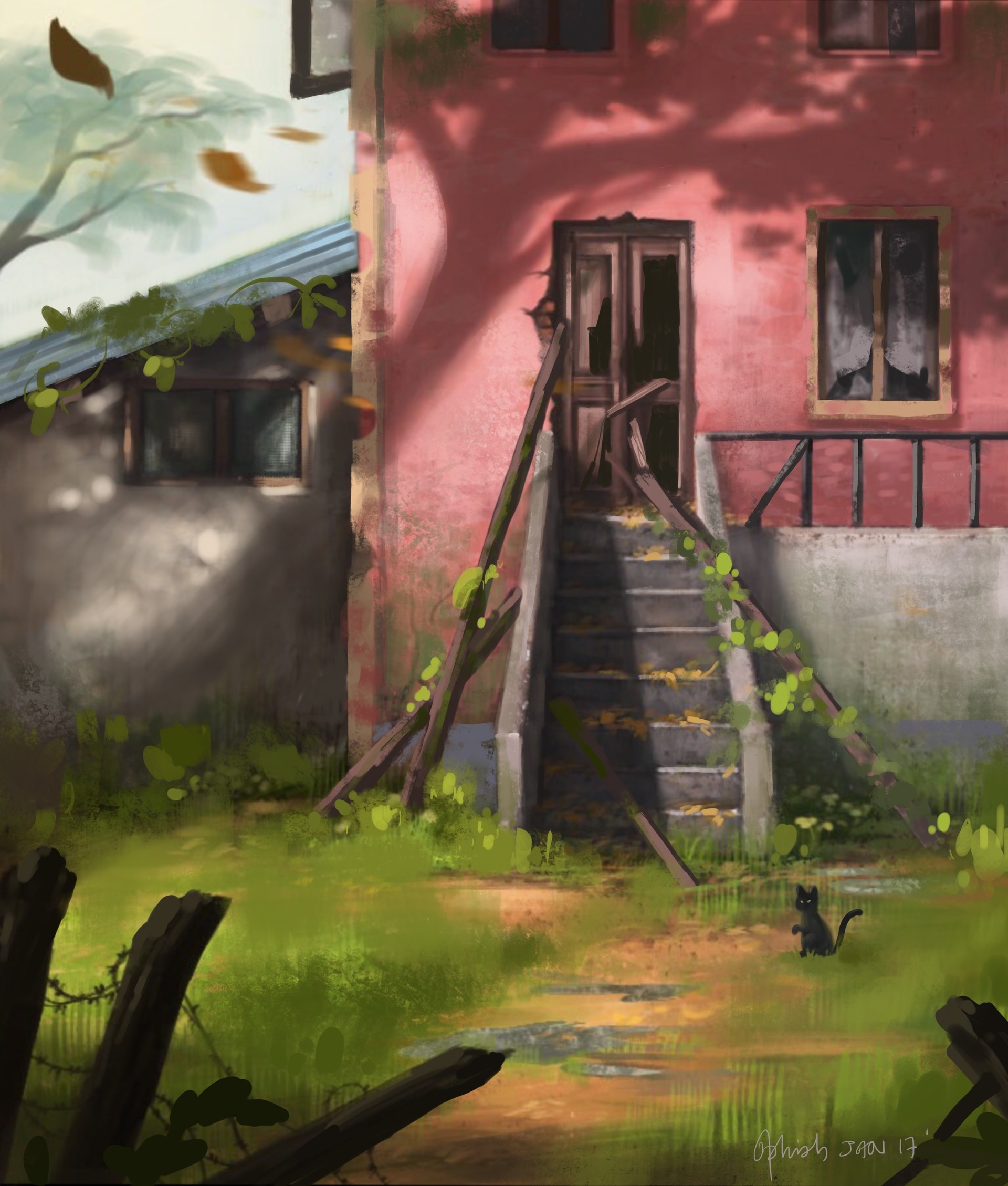 ArtStation - The past house
