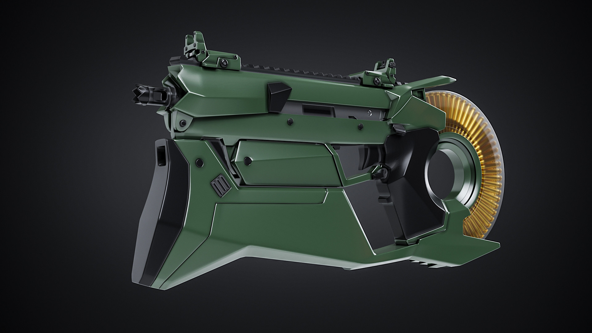 ArtStation - Futuristic Gun