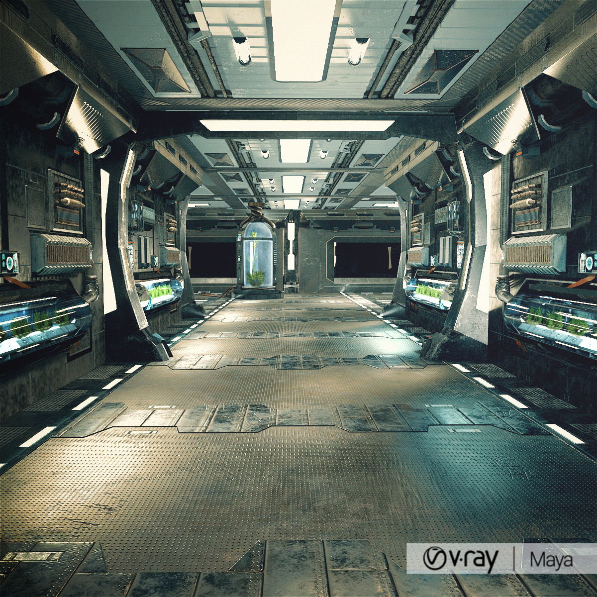 ArtStation - Sci Fi Corridor Lab