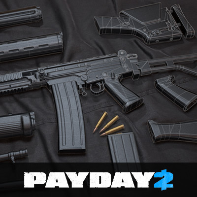 ArtStation - PAYDAY 2 - Weapon Modeling