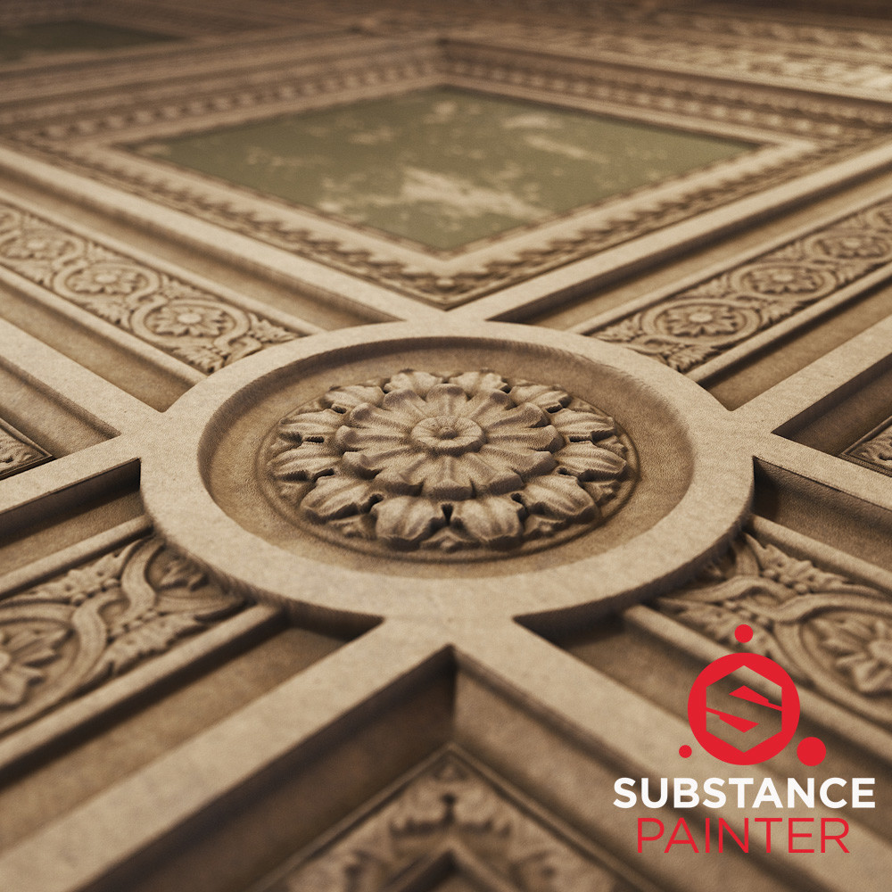 ArtStation - Trim Sheet for Ornate Library Project