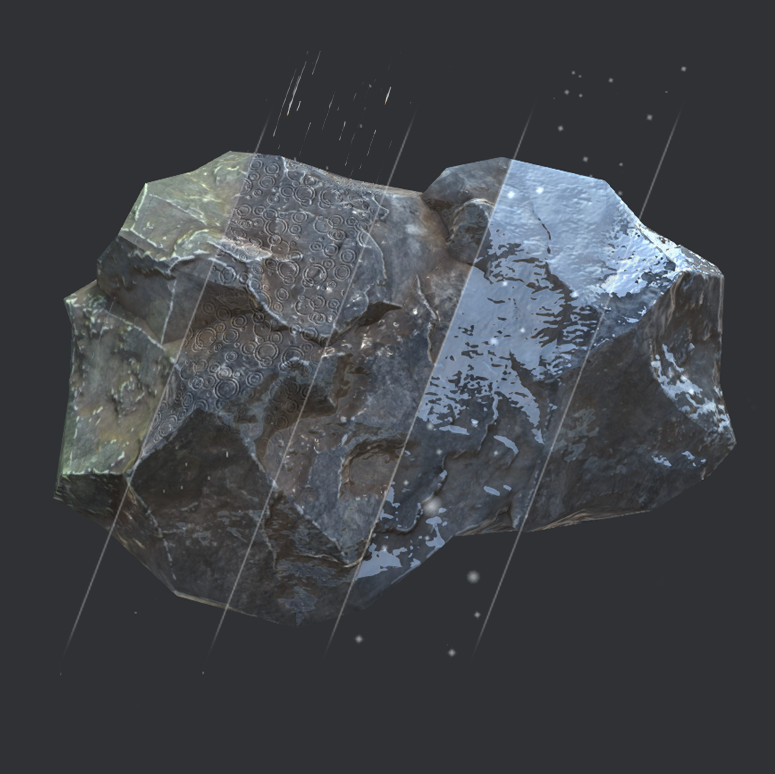 ArtStation - Realtime in-game custom shader with weather features