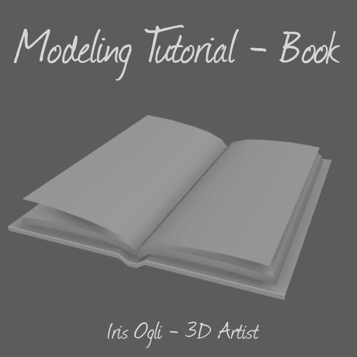 ArtStation - Modeling tutorial - open book