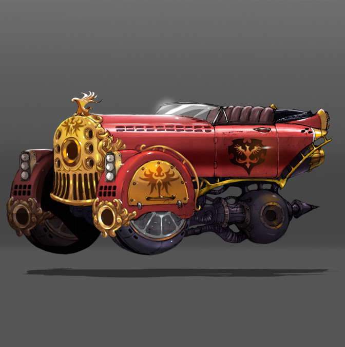 ArtStation - Vintage Hover Car #02