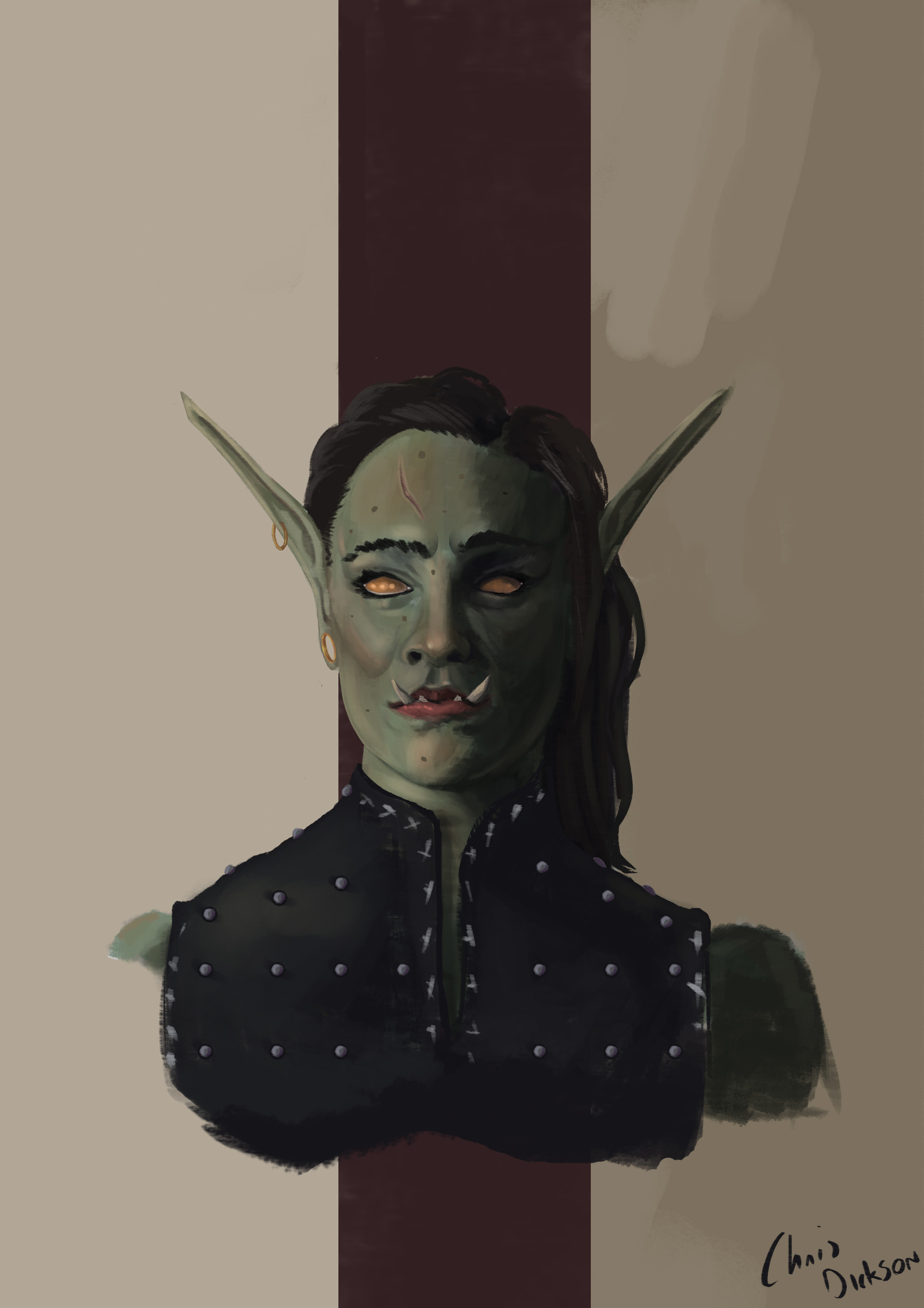 ArtStation - Orc Witch Portrait