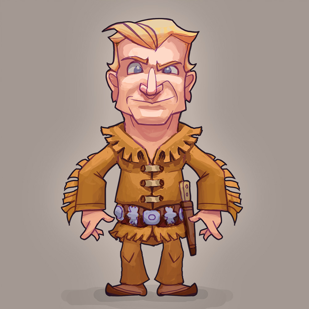 ArtStation - WILD WEST RUSH - "Old Shatterhand" Character