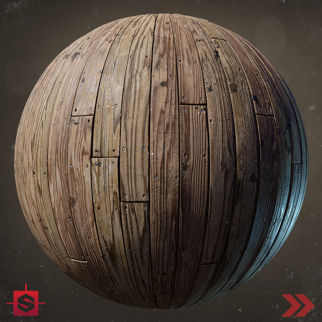 ArtStation - Wood Planks Material Study