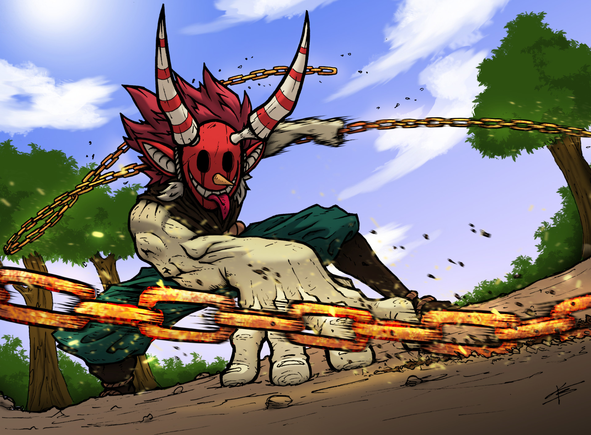 ArtStation - Zobal with psychopath mask