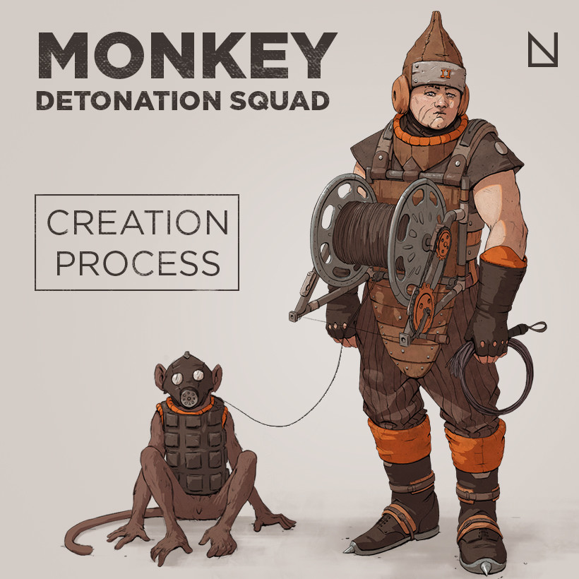 ArtStation - Monkey Detonation Squad - Character Concept