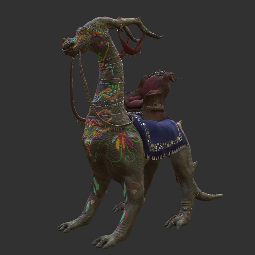 ArtStation - Dragon mount WIP