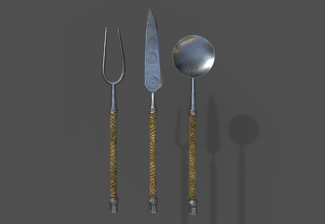 ArtStation - Medieval Silver Cutlery