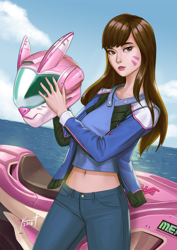 ArtStation - Biker D.va